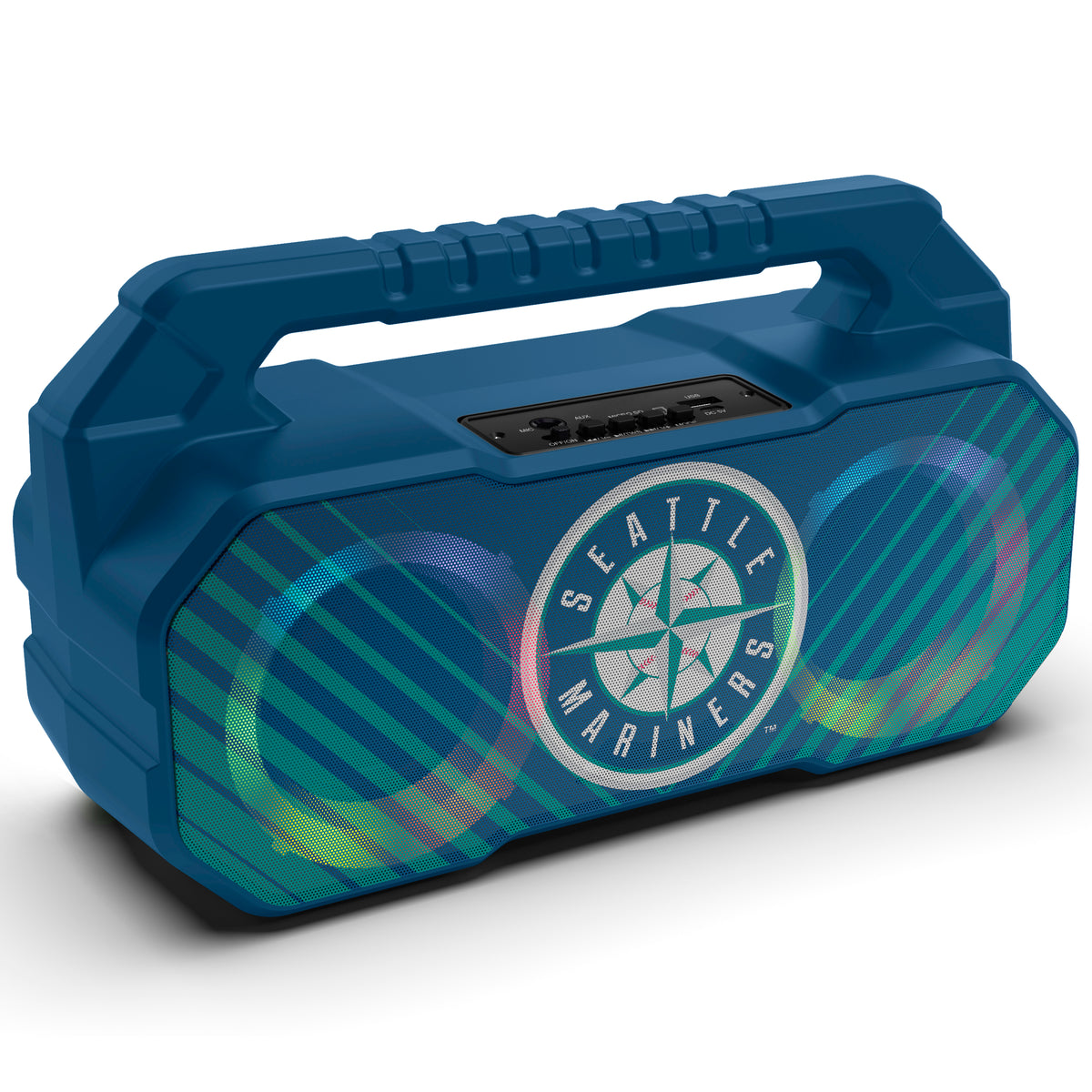 Seattle Mariners MLB Shockbox Bluetooth BOOMBOX Speaker with FM Radio ...