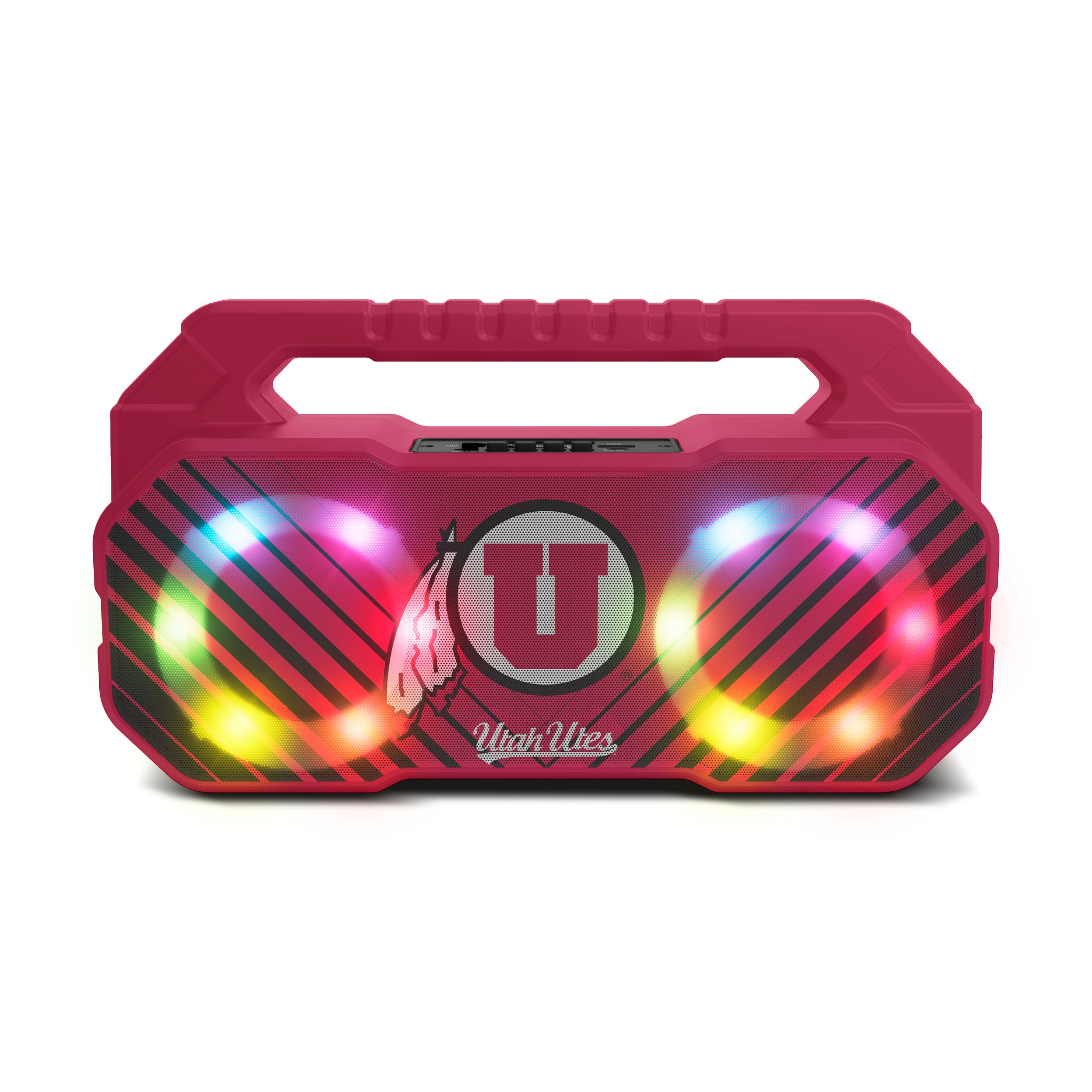 Utah Utes Collegiate Shockbox Bluetooth BOOMBOX Speaker with FM Radio
