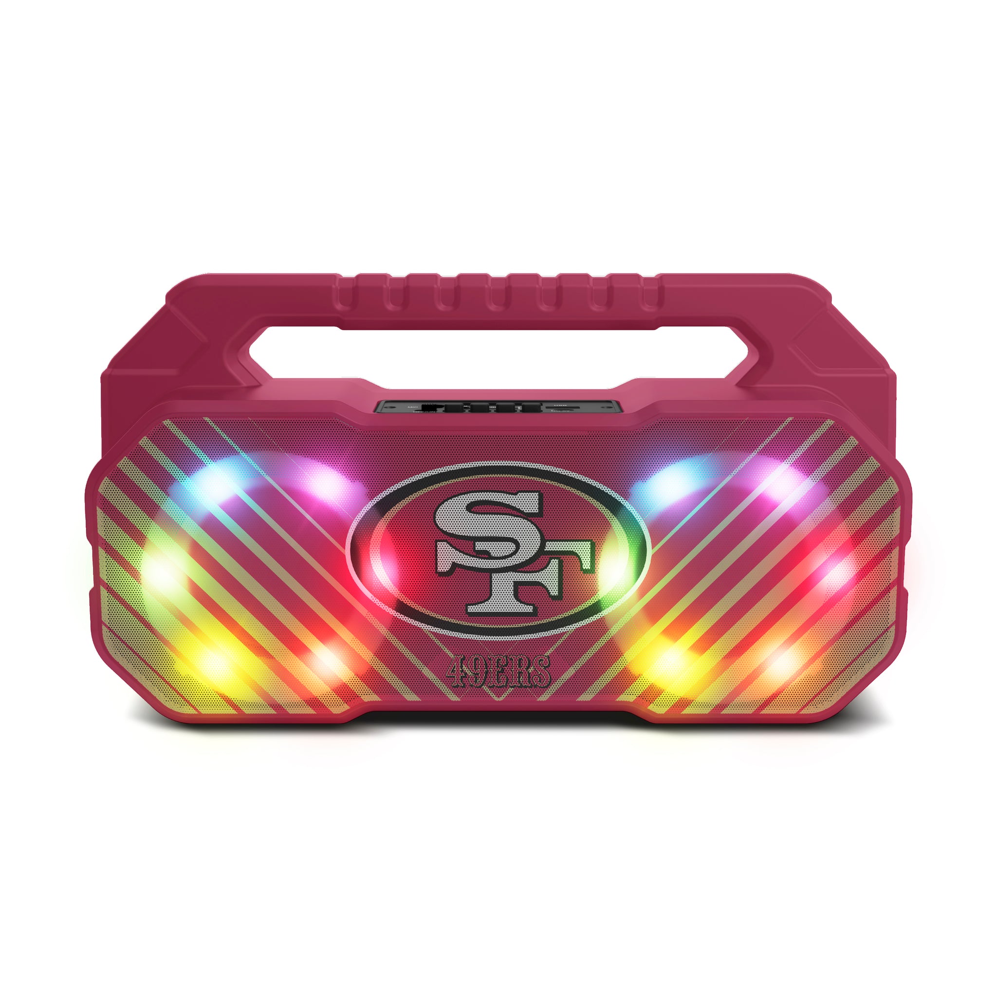San Francisco 49ers NFL Shockbox Bluetooth BOOMBOX Speaker with FM Rad
