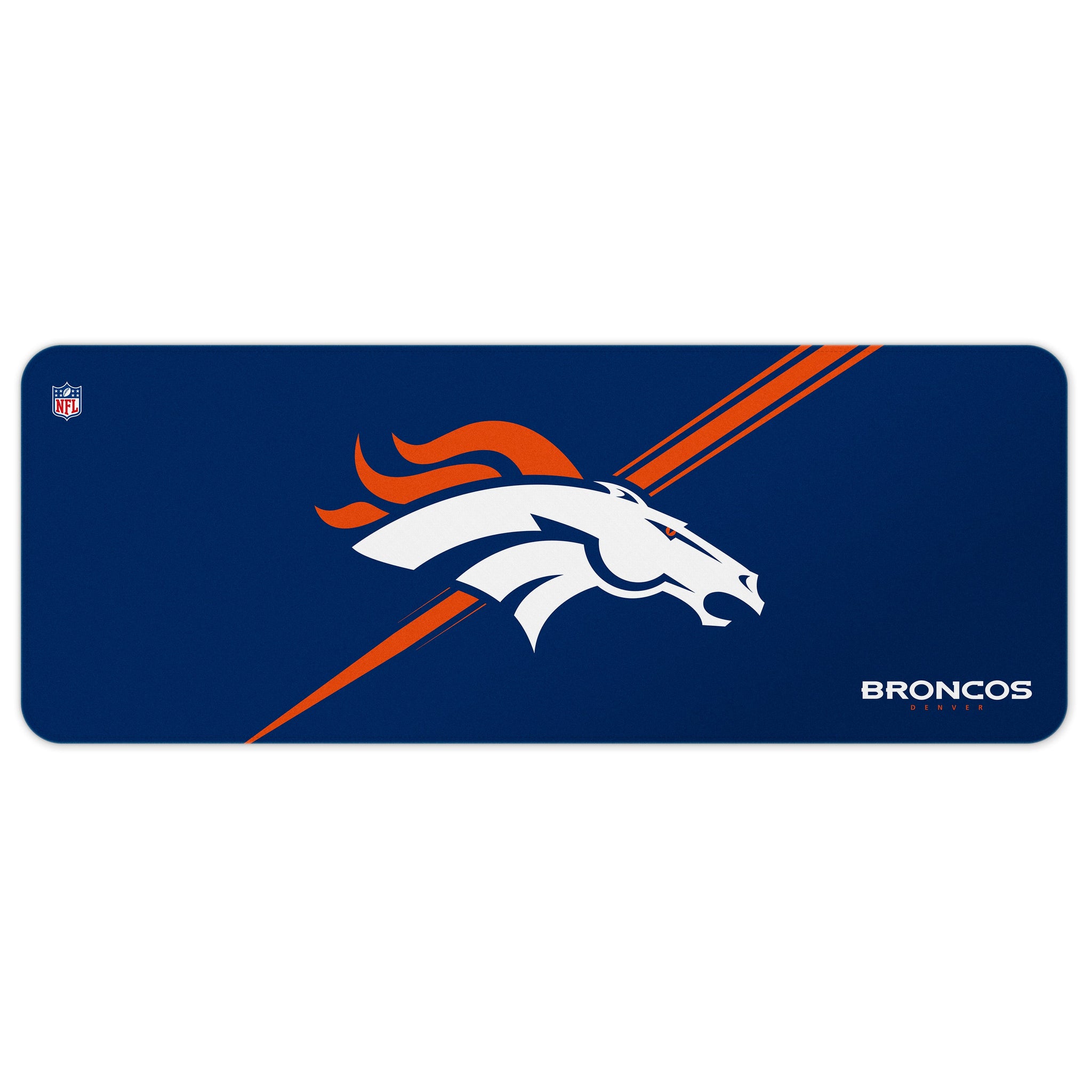 Denver Broncos NFL Team Stripe Desk Mat