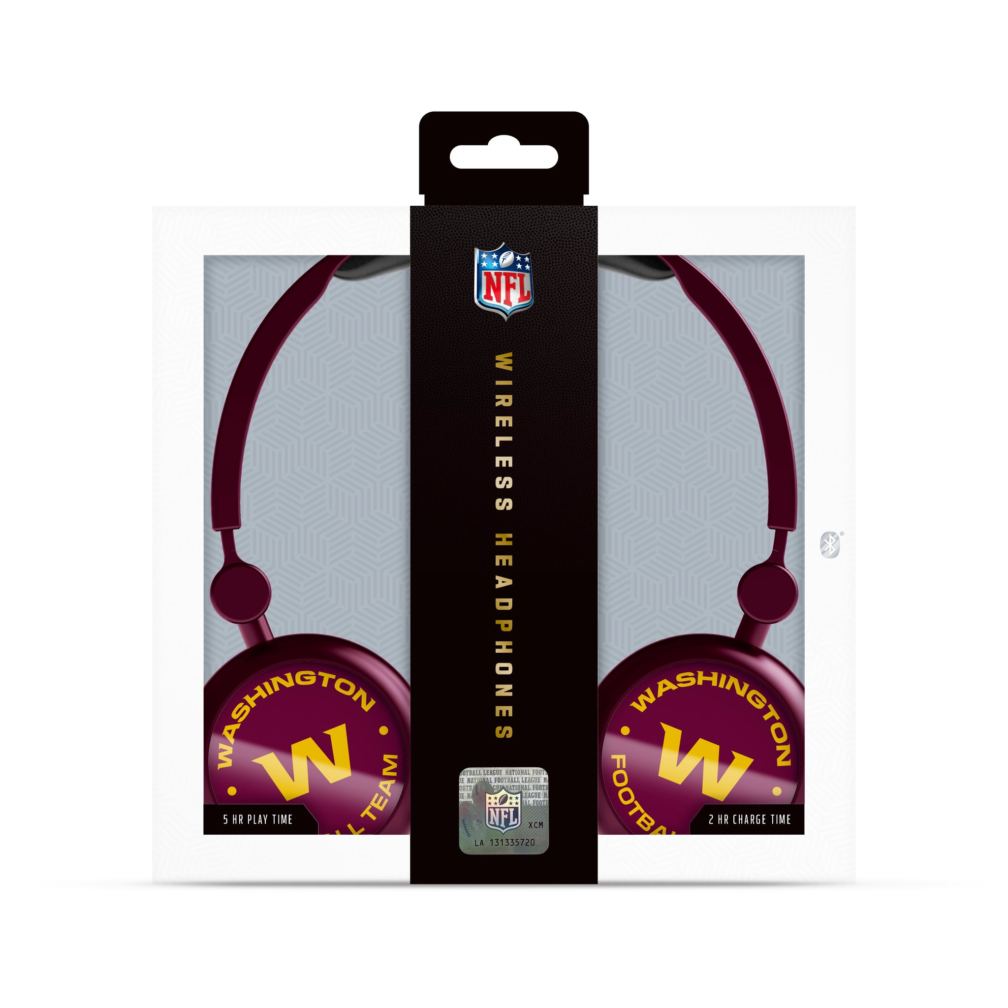 Washington Commanders NFL Lightweight Wireless Bluetooth On-Ear Headph