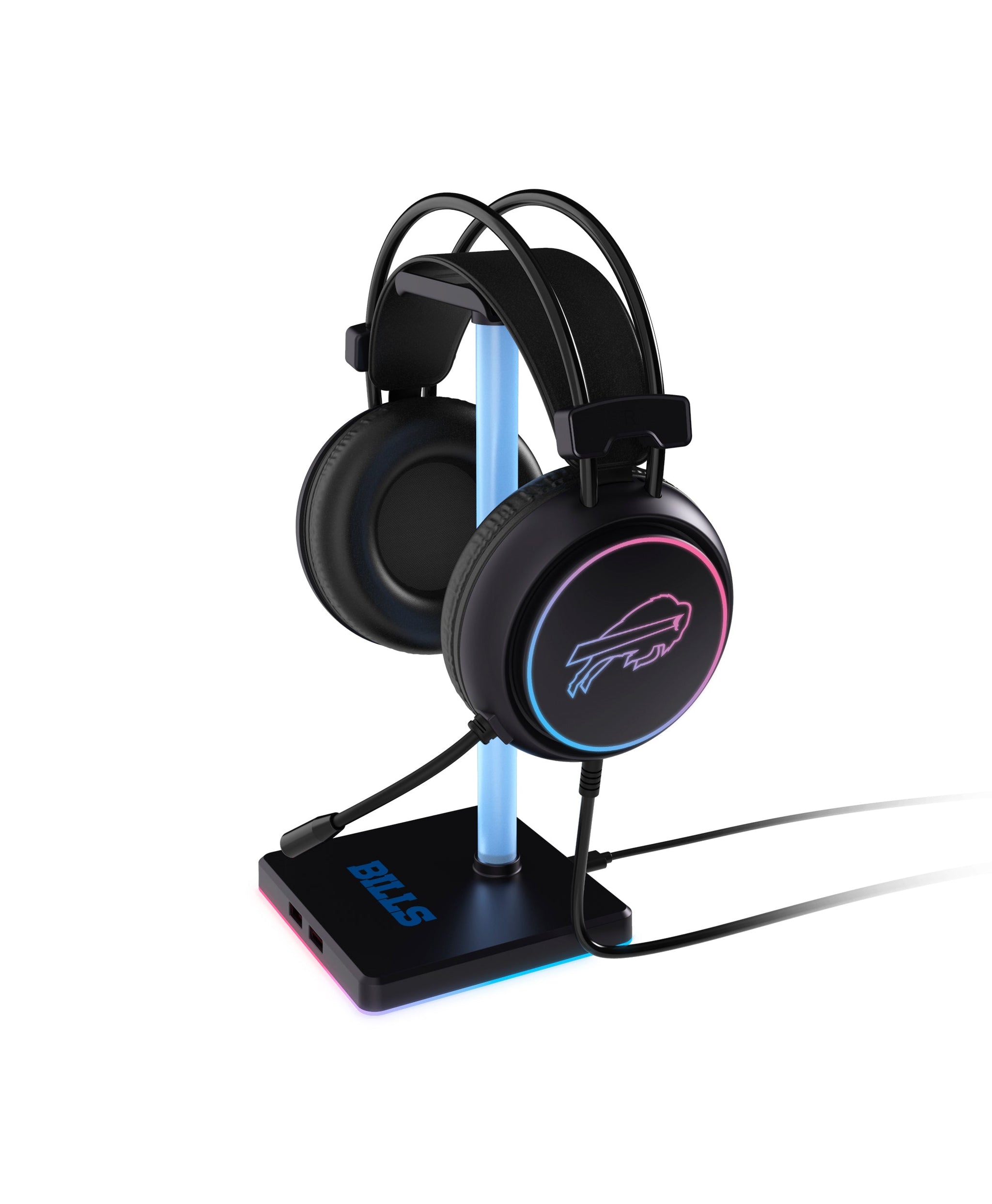 Buffalo Bills NFL LED Gaming Headset and Stand