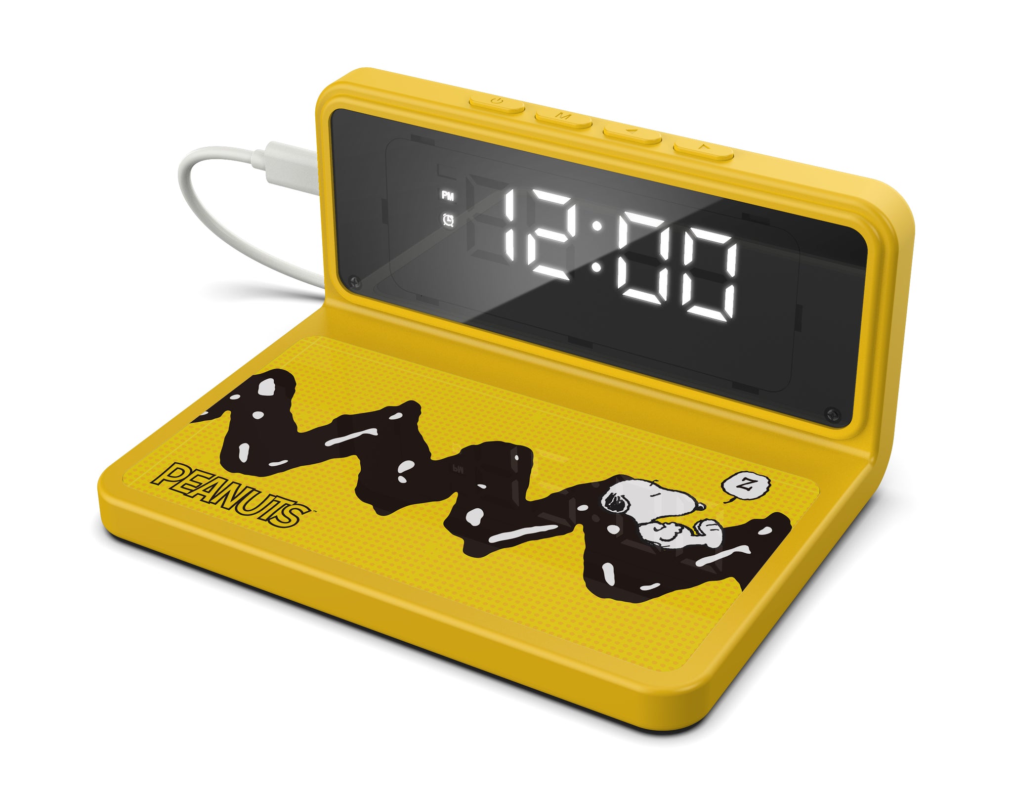 Peanuts Basic Charlie Brown Alarm Clock and Wireless Charger